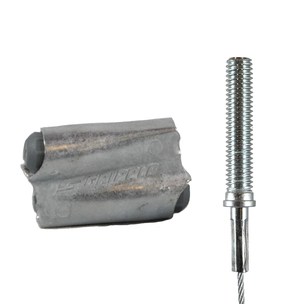 3/8 in Stud Side Exit Wire Grip and Looped Cable - Air Piping Systems